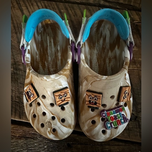 CROCS | Shoes | Limited Edition Cinnamon Toast Crunch Crocs Kids Size J ...